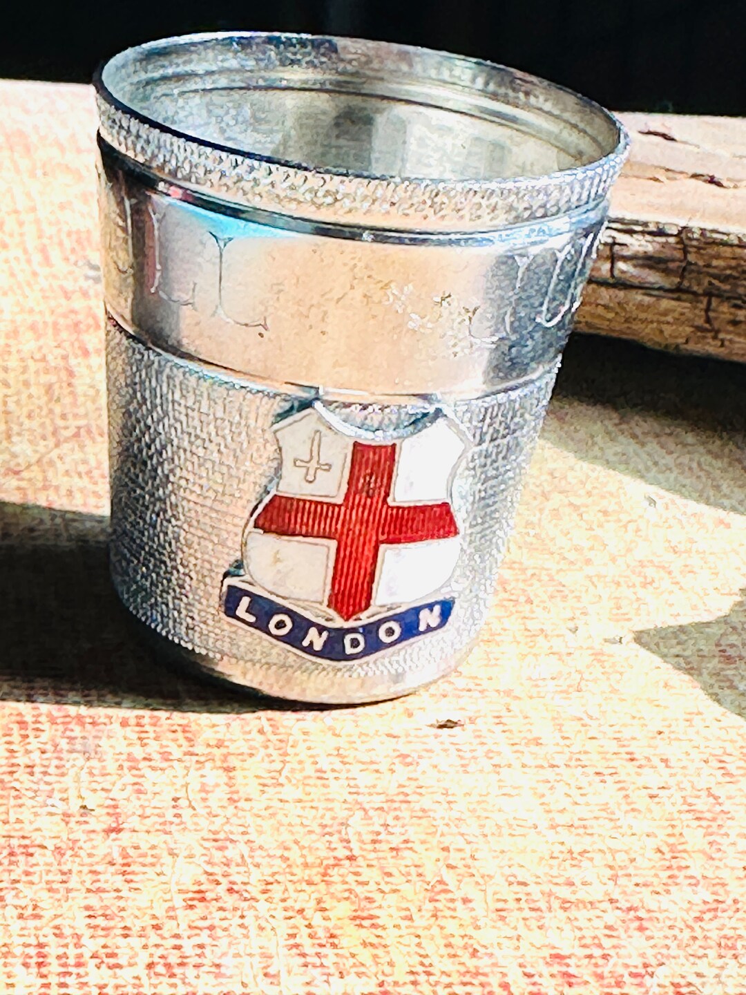 Vintage Thimble Shot Glass Souvenir From London Silver Tone - Etsy