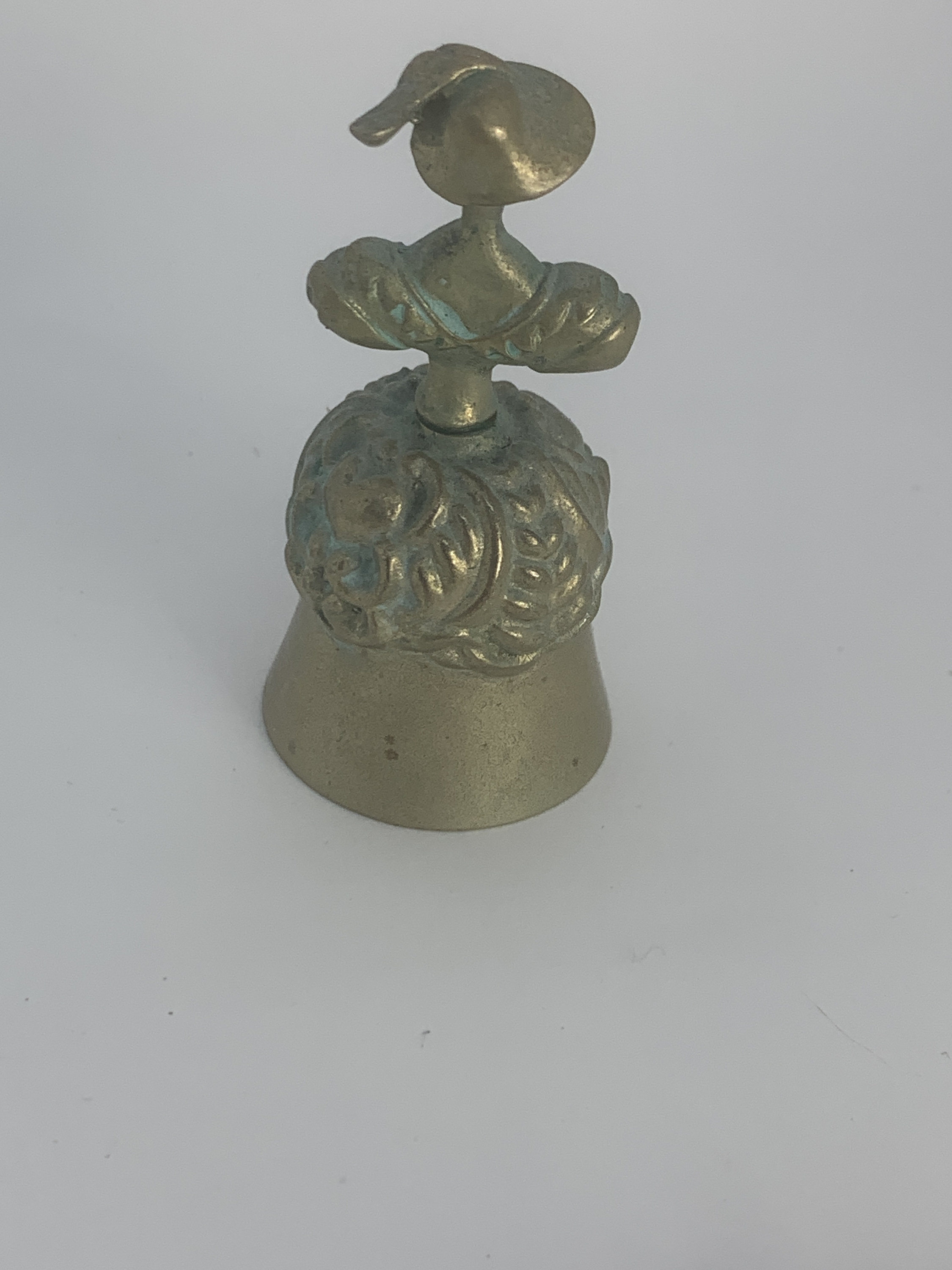 Vintage Brass Lady Bell - Etsy