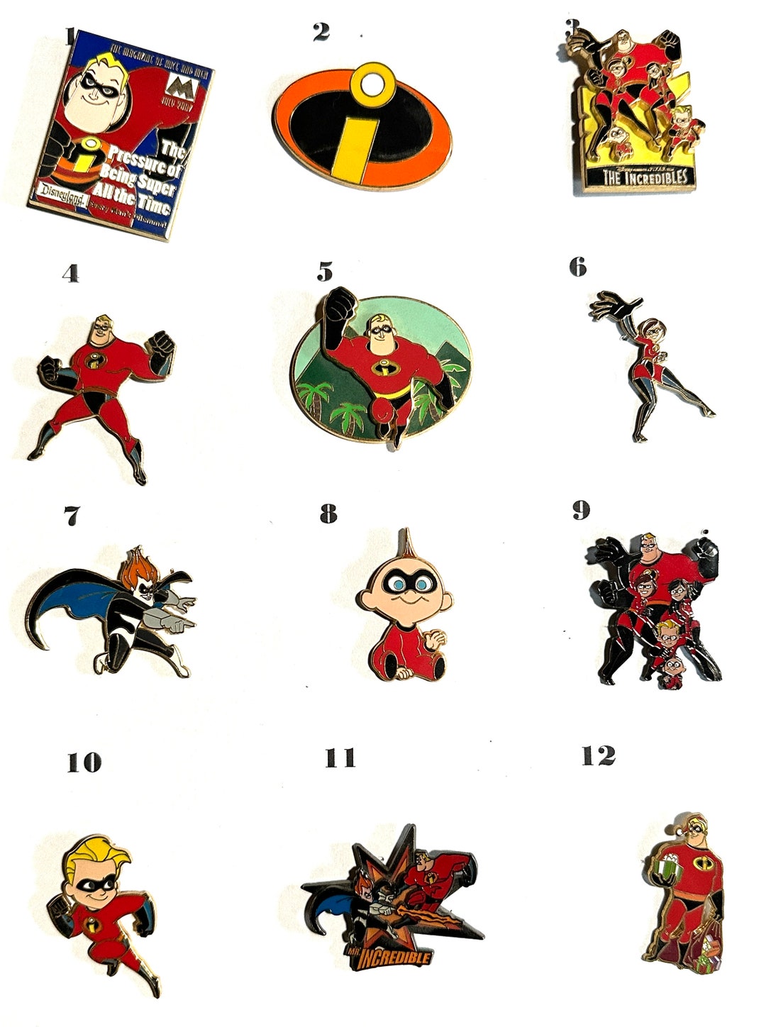 Disney the Incredibles Pins for Trading Make Into Jewelry or Needle ...