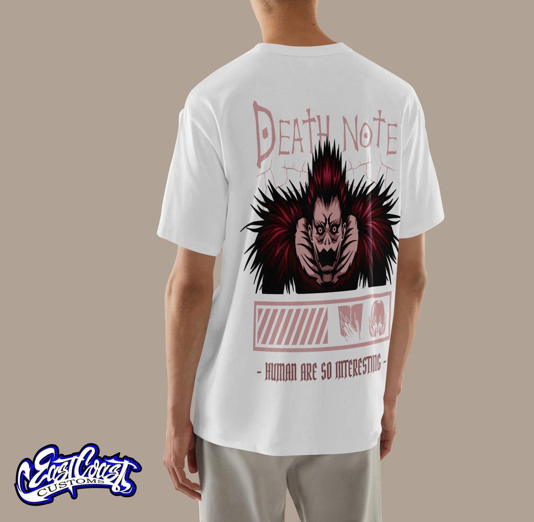 Death Note Anime Custom T-shirt Ryuk Graphic Tee Dark Anime Shirt for ...