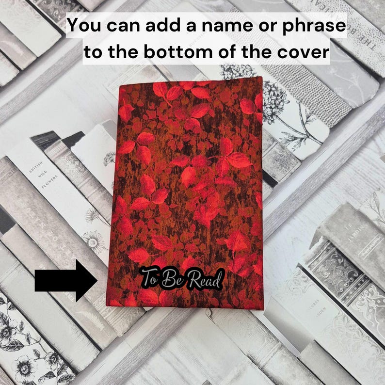 Adjustable Padded Book Cover, Personalised Paperback Dust Jacket for a ...