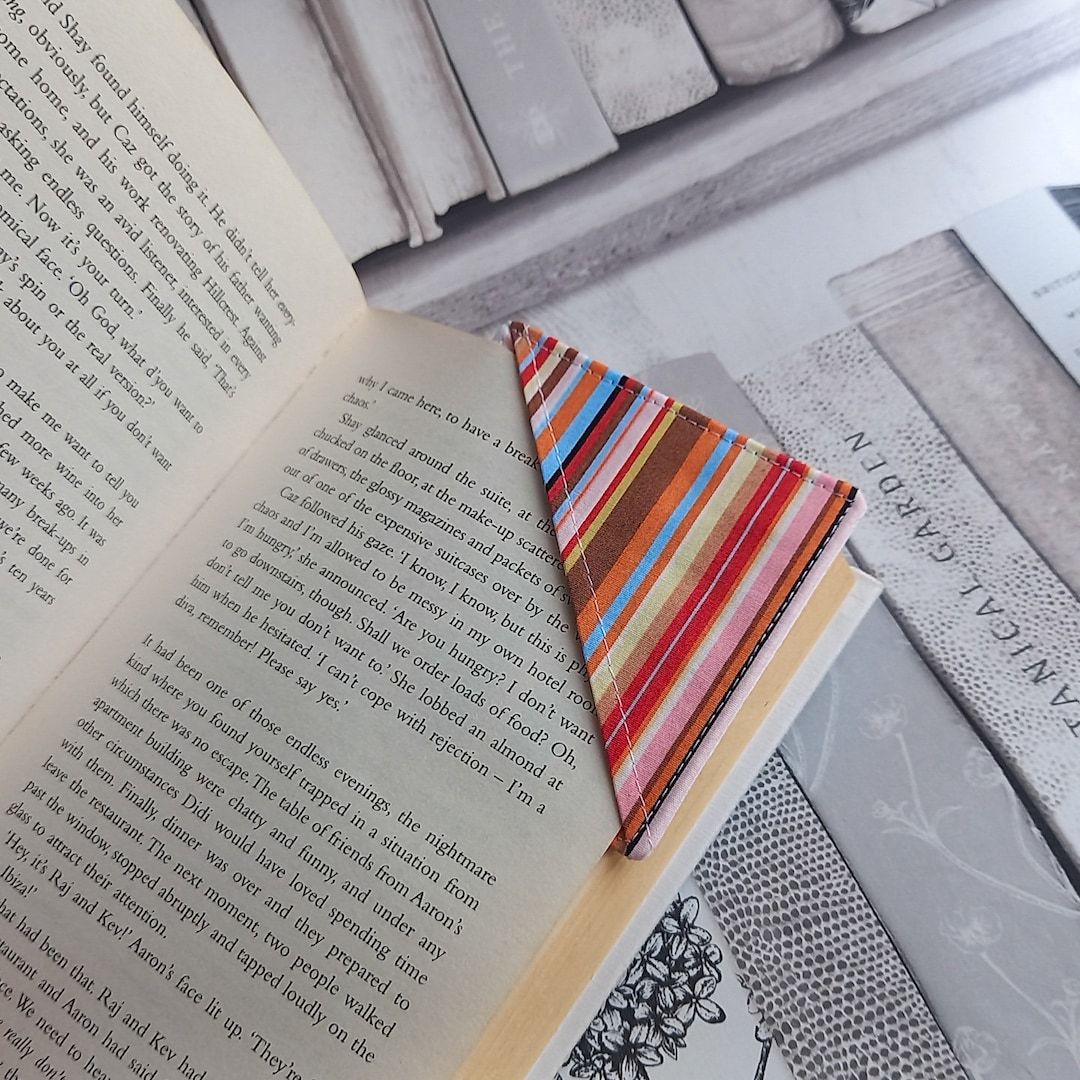 Fabric Corner Bookmarks, Gift for Booklovers, Notebook Accessory ...