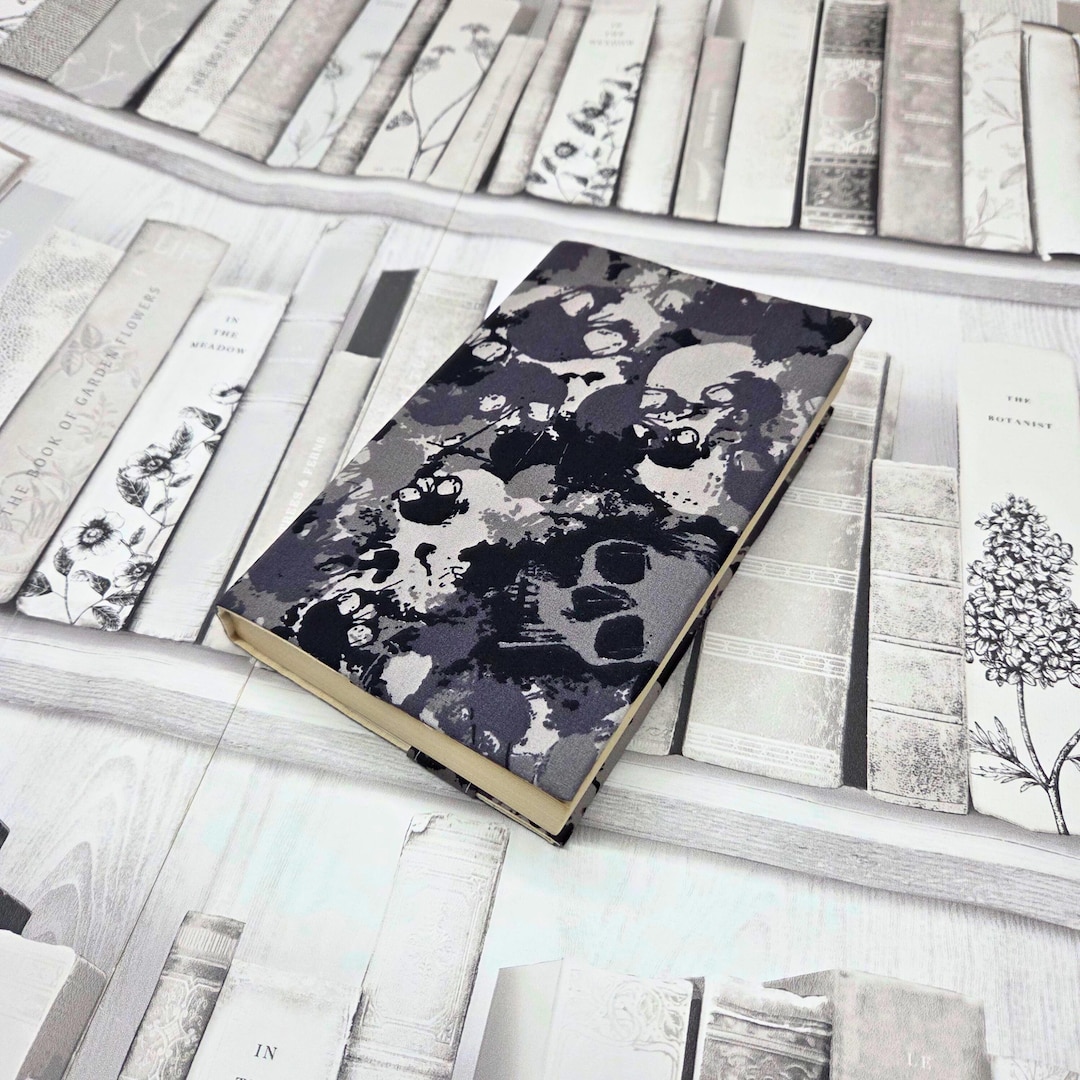 Adjustable Padded Book Cover, Camouflage Skulls Pattern - Etsy