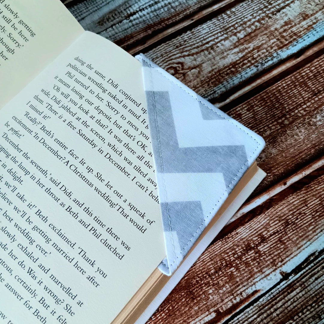 Fabric Corner Bookmarks, Gift for Booklovers, Notebook Accessory ...