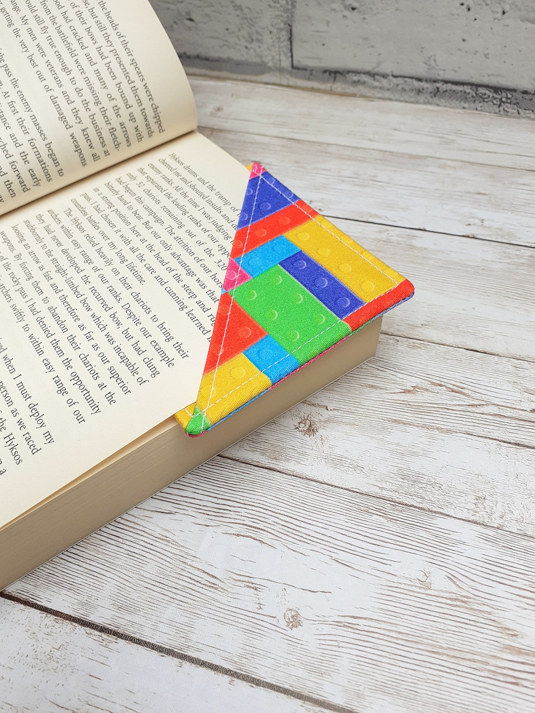 Fabric Corner Bookmark, Stocking Filler and Great Gift for Booklovers ...