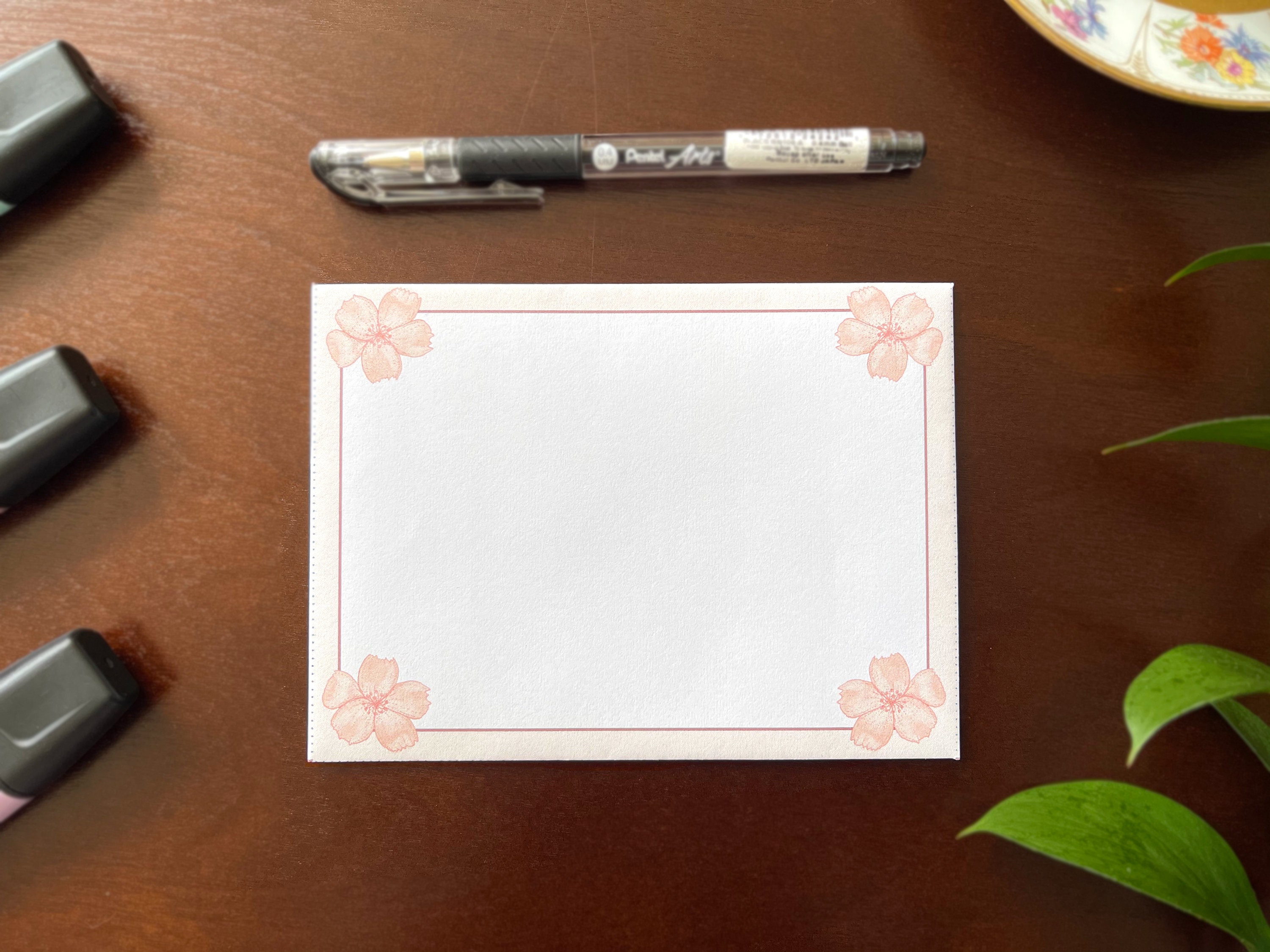 Printable Pink Cherry Blossom Digital Letter Set 3, Instant Download ...