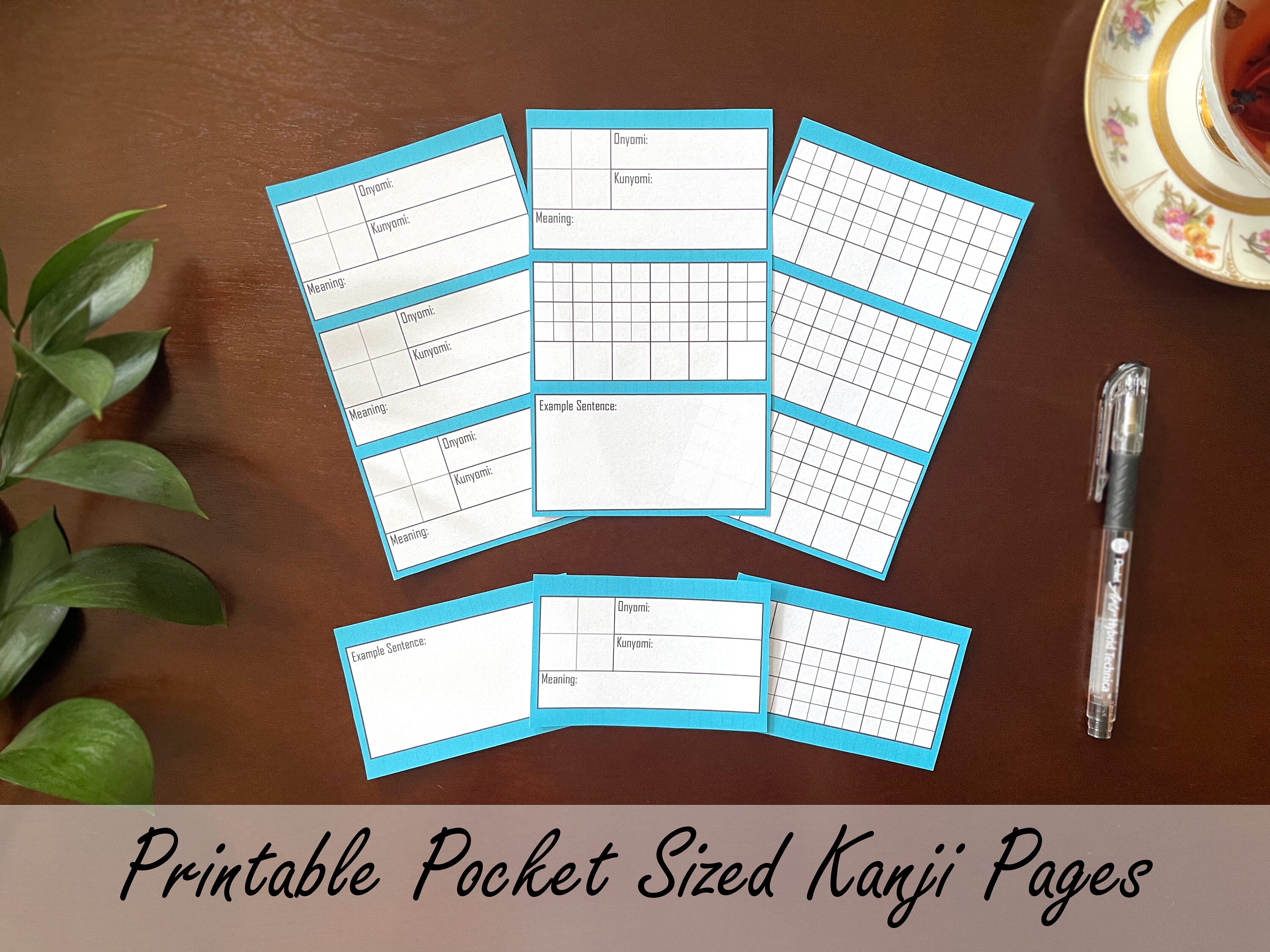 Printable Mini Kana Practice Sheets, Pocket Size, Perfect for Kanji ...