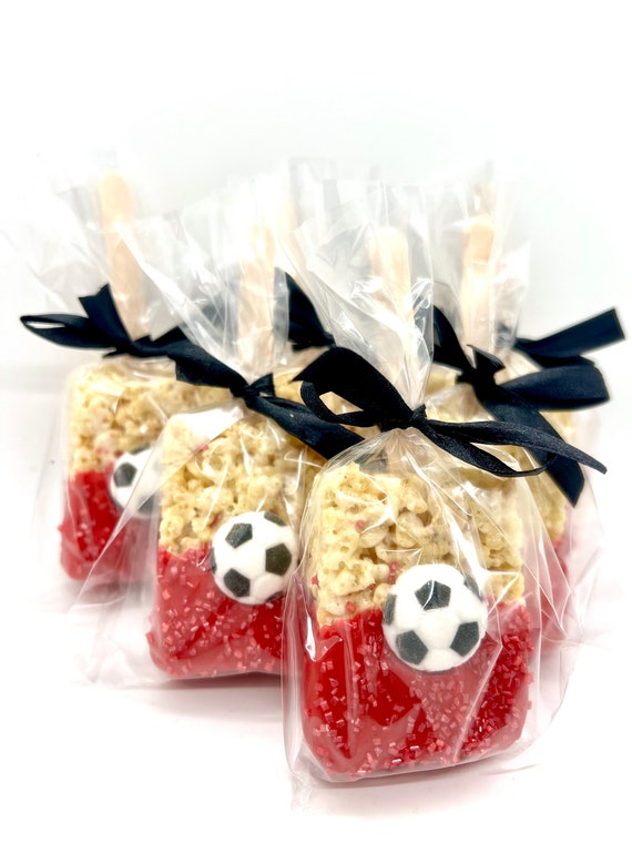 Soccer Balls Rice Krispie Treats