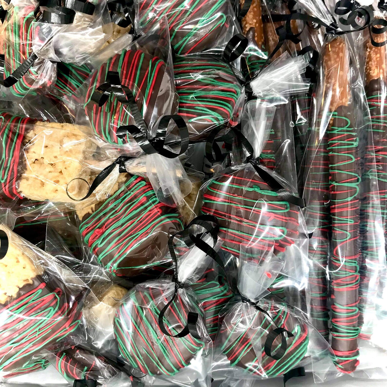 36, 72, 108 Count of Mixed Treats-oreos / Rice Krispies / Pretzel Rods ...