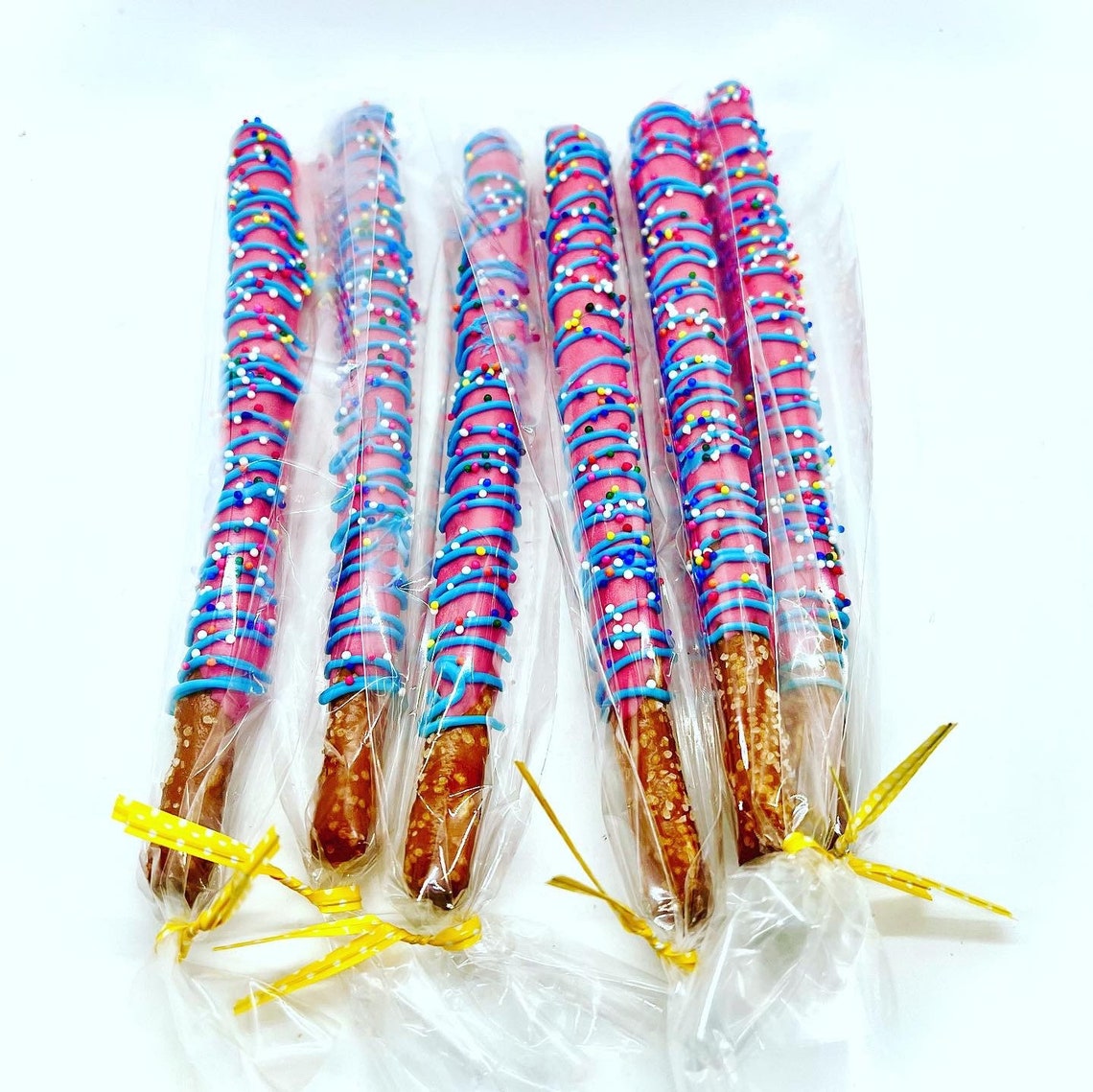 1 Dozen Chocolate Covered Pretzel Rods may Customize - Etsy