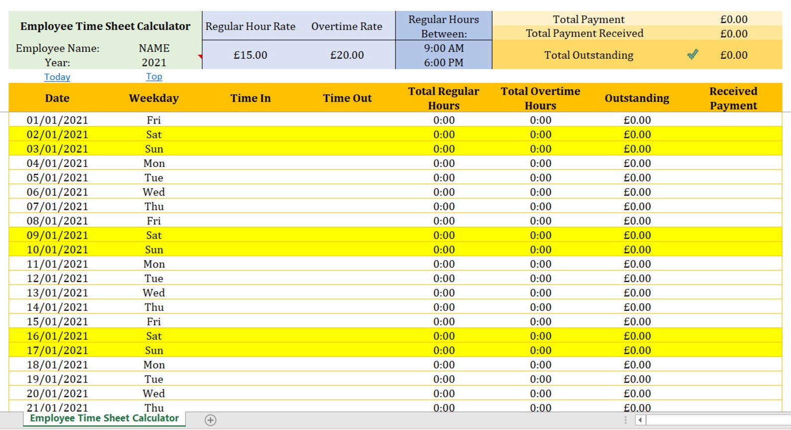 Free employee time clock calculator - holfbetter