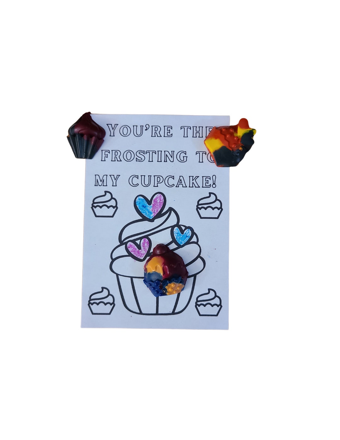 Custom Cupcake Crayons With Personalized Coloring Sheet: Party Favors ...