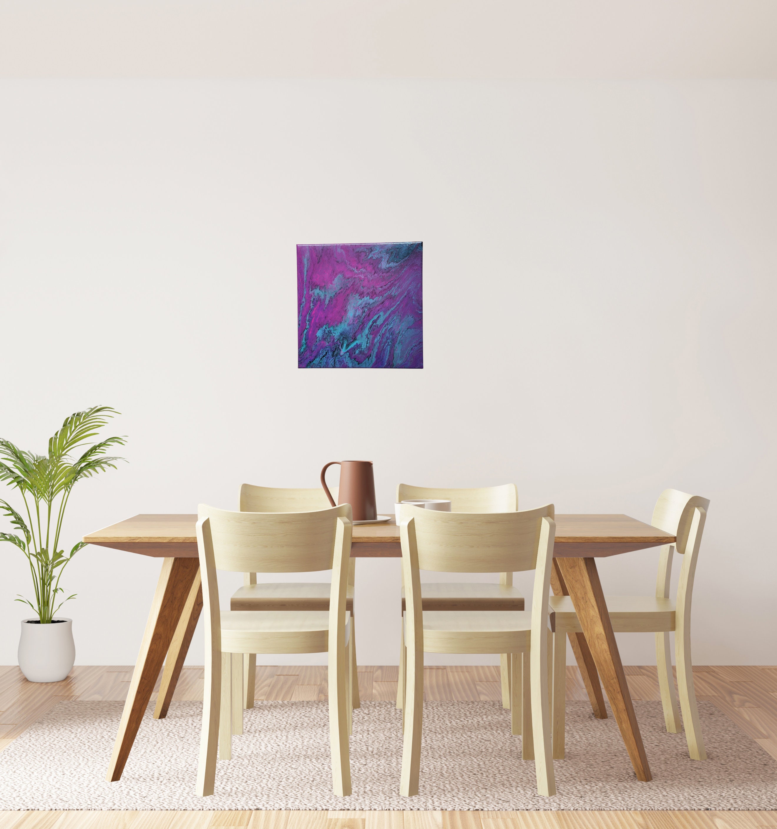 Magical Patterns 12x12 Acrylic Poured Painting Original - Etsy