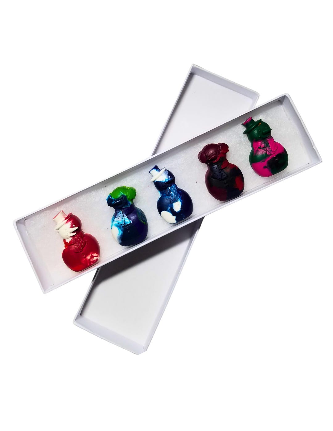 Snowman Crayon Gift Box 5 Piece Set Shaped Crayons, Party Favors ...