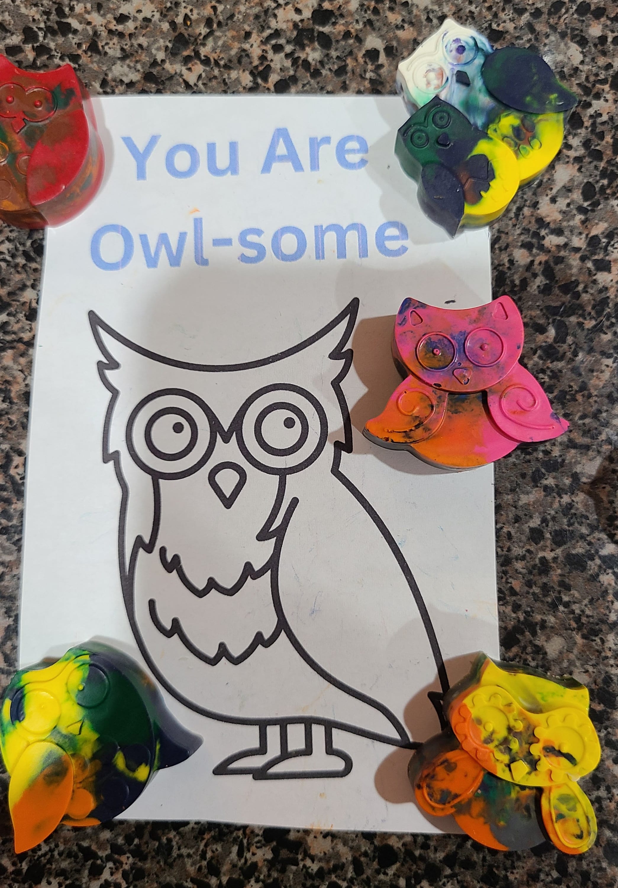 Custom Owl Crayons, Owl Party Favors, Owl Valentines, Back to School ...