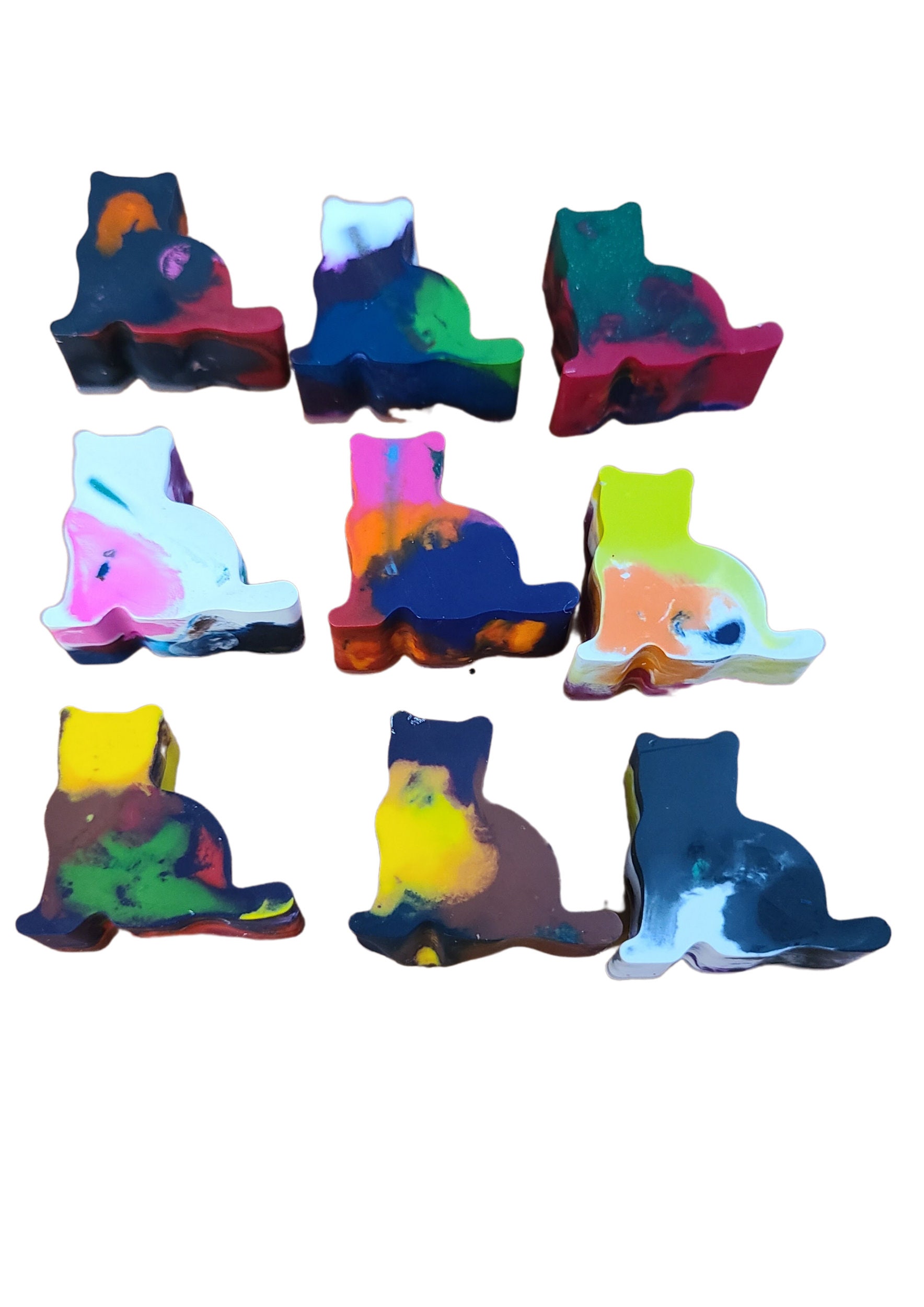 Cat Crayons With Mini Coloring Sheet: Handmade Party Favors - Etsy