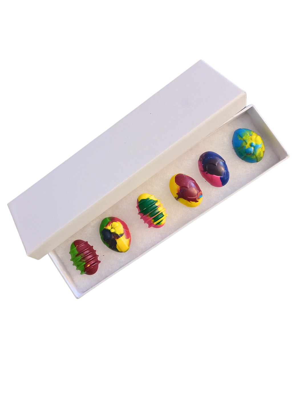 Custom Easter Egg Crayons, Gift Set of 6, Easter Basket Fillers and Party Favors, Easter Egg ...