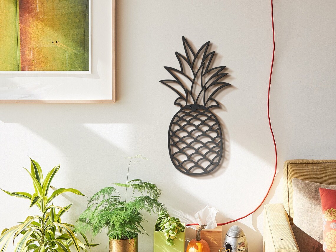 Pineapple Metal Wall Art Metal Wall Decor Kitchen Decor - Etsy