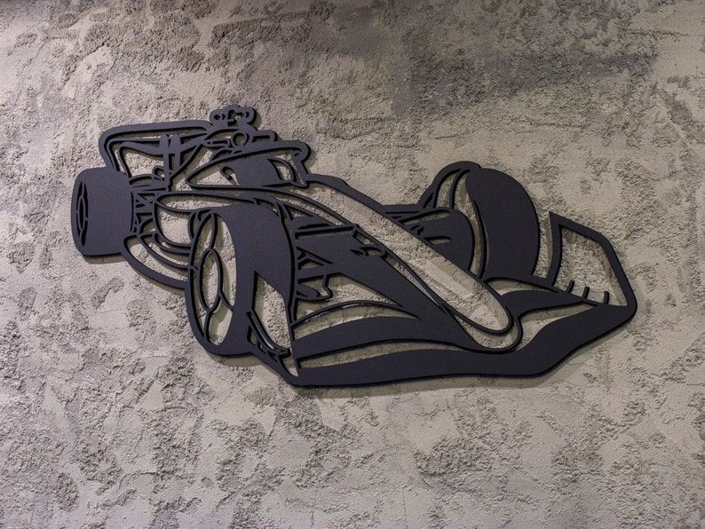3D Formula F1 2022 Car Silhouette Wood Wall Decor Formula - Etsy