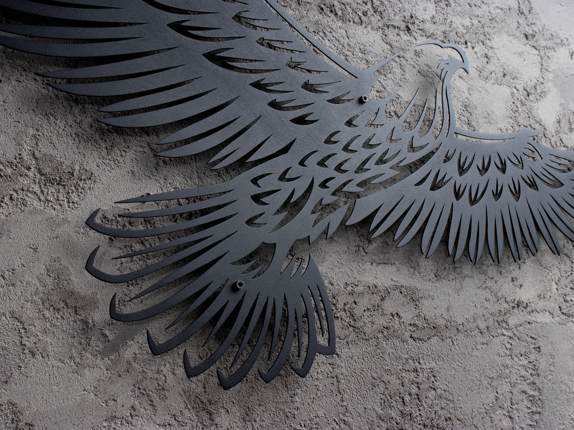 Metal Eagle Wall Art, Wings Open Eagle Metal Wall Decor, Animals Wall ...