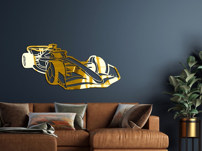 3D Formula F1 2022 Car Silhouette Wood Wall Decor Formula - Etsy