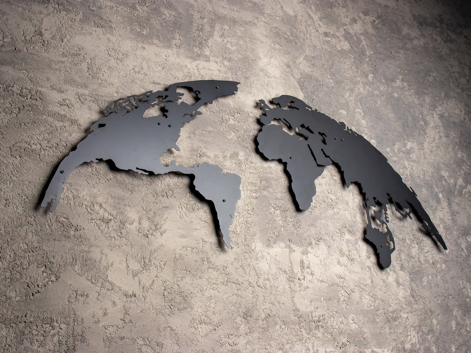 Mapa del mundo Metal Wall Art Mapa grande del mundo - Etsy España