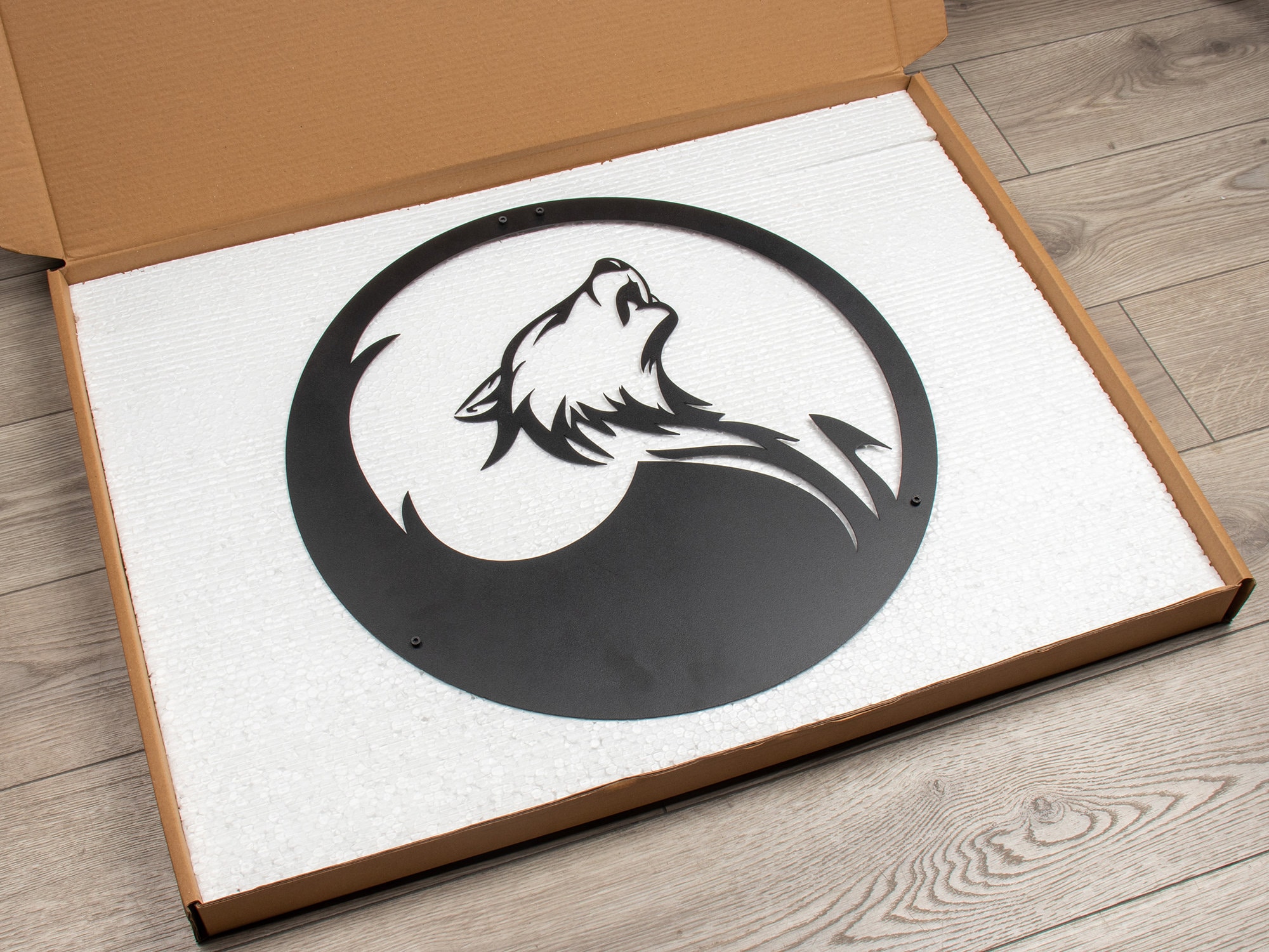 Wolf Metal Wall Art, Black Metal Wall Decor, Metal Wolf Head, Wall ...