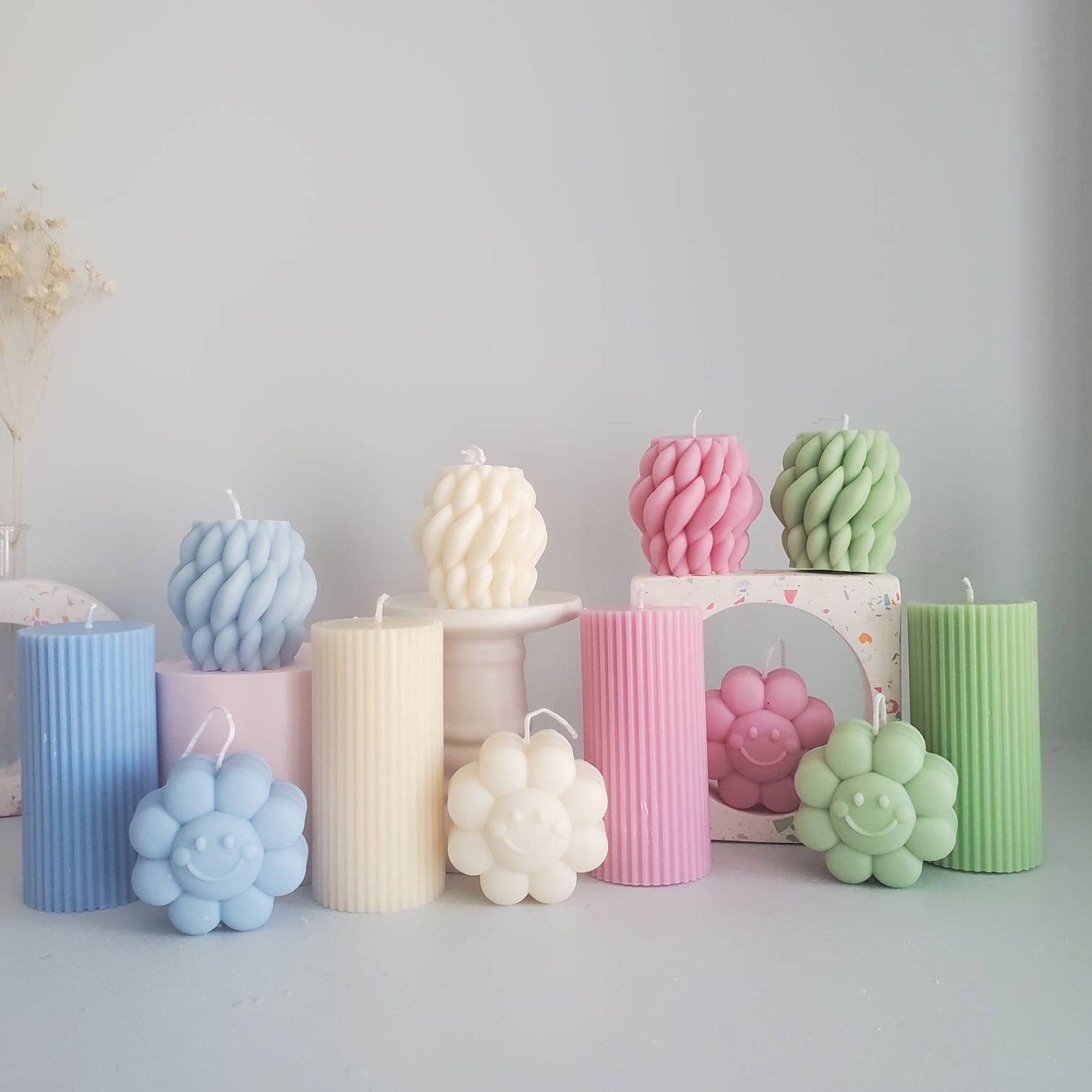 Adorable Smiley Face Candle Veiled Lady Bust Candle Cloud - Etsy