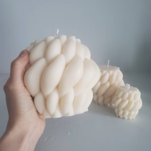 Aesthetic Twirl Raindrop Candle, Wavy Candle, Geometric Shaped Candle ...