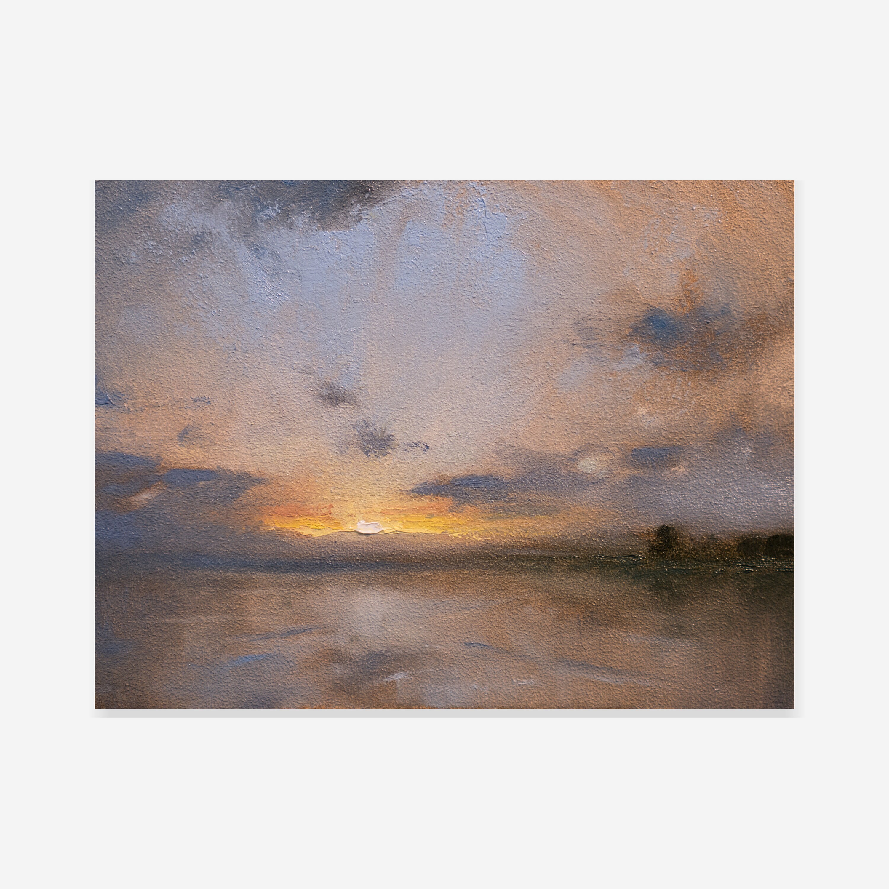 Original Sunset Oil Painting Landscape Wall Art for Bedroom - Etsy