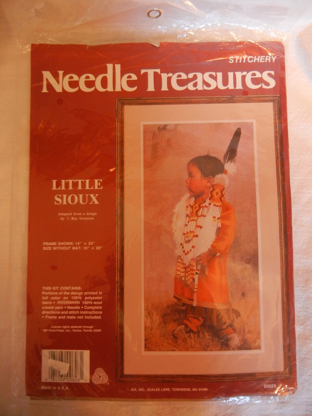 Crewel Embroidery Kit - "little Sioux" - Etsy