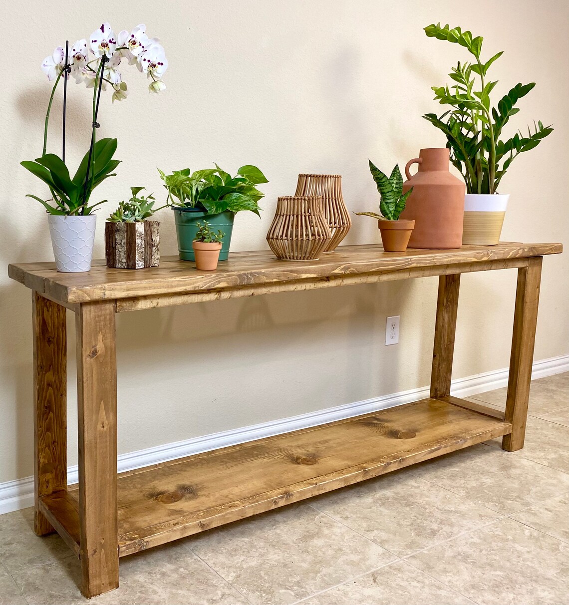 Farmhouse Entryway Console Table - Etsy