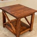 Farmhouse Rustic X End Table - Etsy