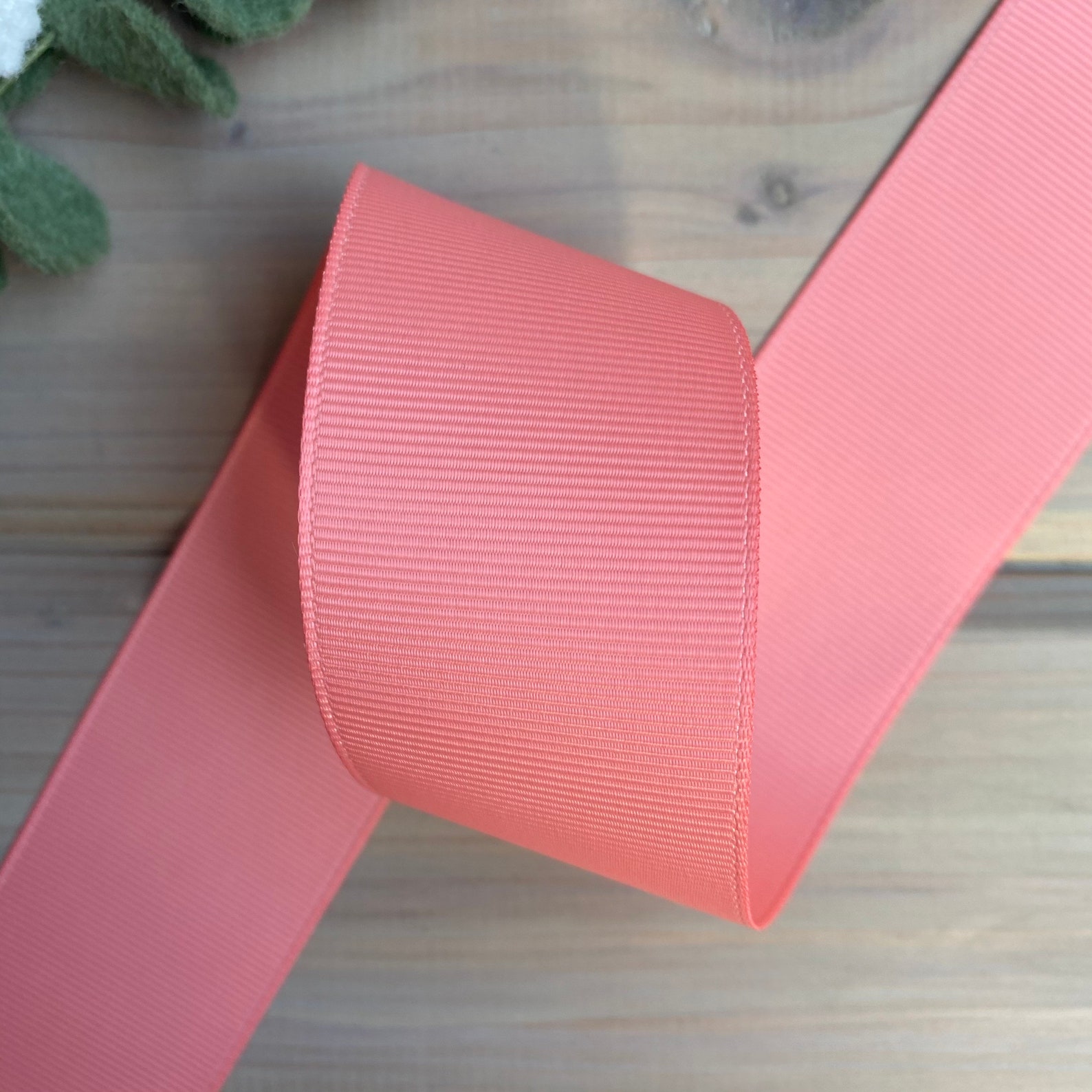 Light Coral Grosgrain Ribbon 2.25 1.5 7/8 3/8 Ribbon - Etsy