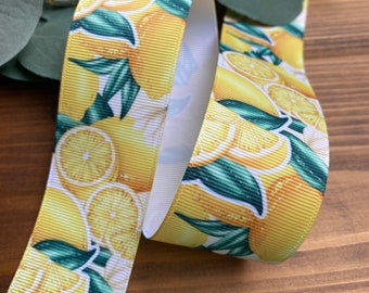 Lemon Printed Ribbon - Etsy