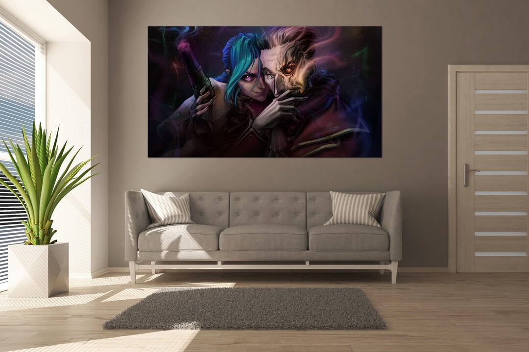 JINX and SILKO From ARCANE Series Canvas Print Art Jinx Silko High ...