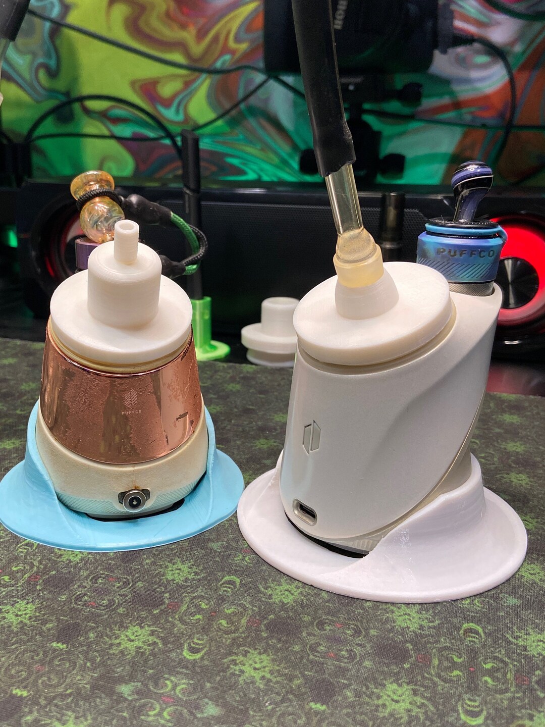 Puffco/carta 14mm Female Dry Pass Thru Adapter & 8mm Hose Whip Nipple ...