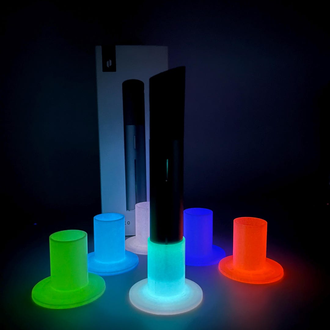 Puffco Pivot Stabilizer & Mobile Tool Holder UV GLOW Transparent Color ...