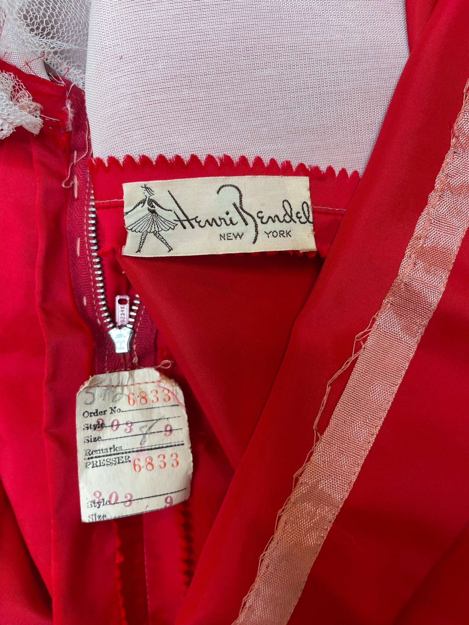 Vintage 1960s Custom Made Red Dress From Henri Bendel - Etsy