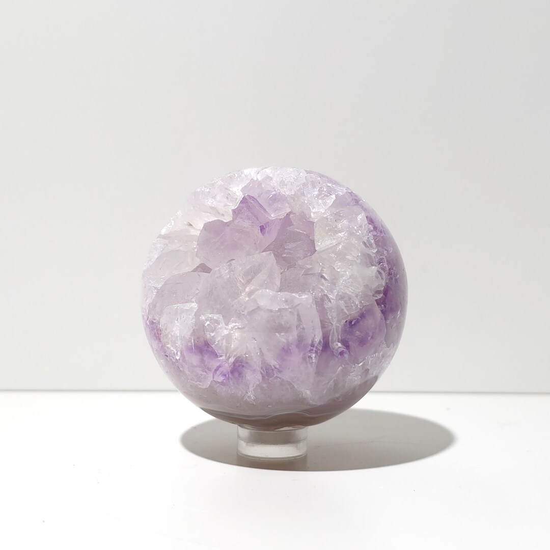 Amythest Druzy Sphere From Brazil, Crystals, Carvings, Statement Piece ...
