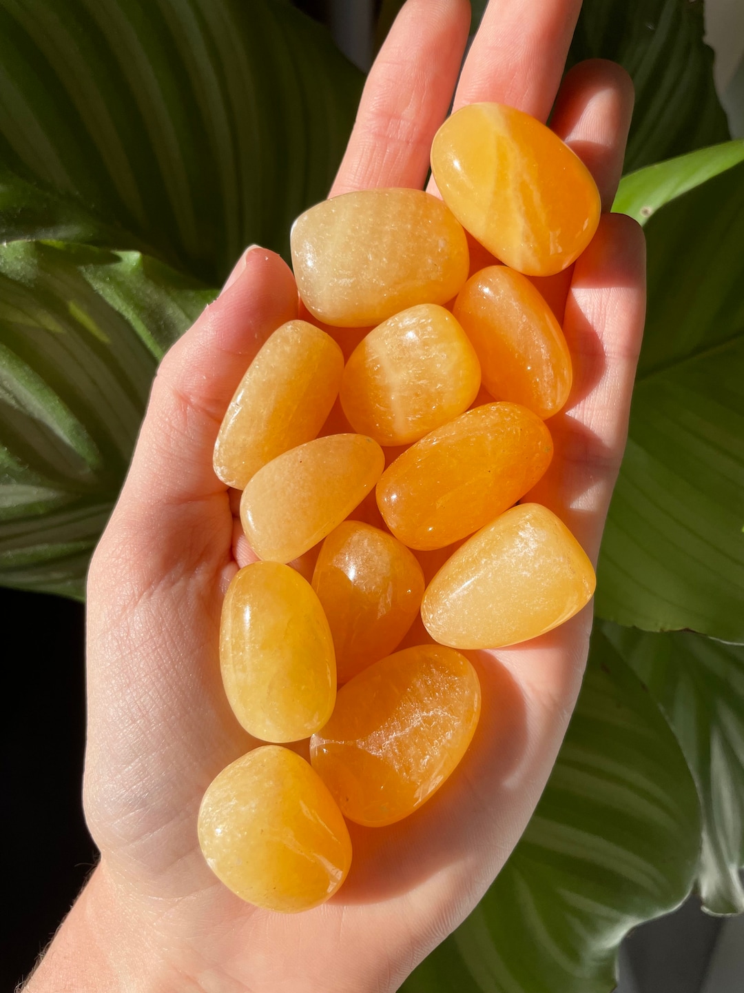 Orange Calcite Tumble Polished Tumblestones Orange Crystals - Etsy