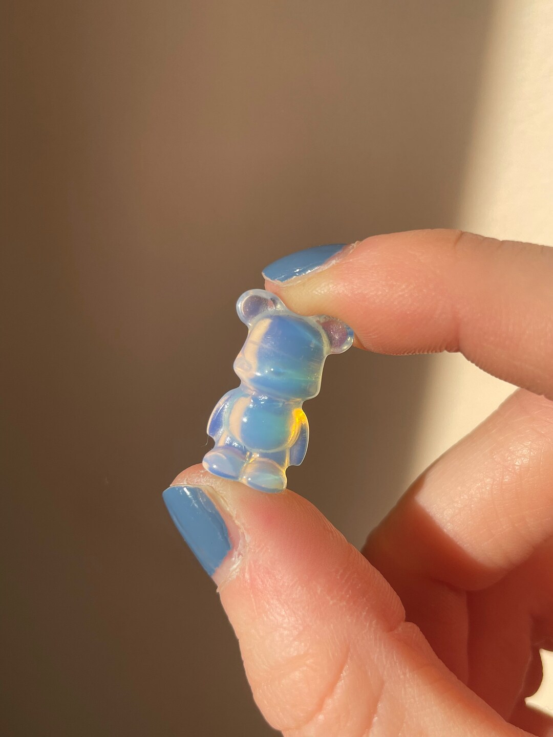 MINI Opalite Teddy Bear, Cute Crystal Carvings, Opalite Crystal ...