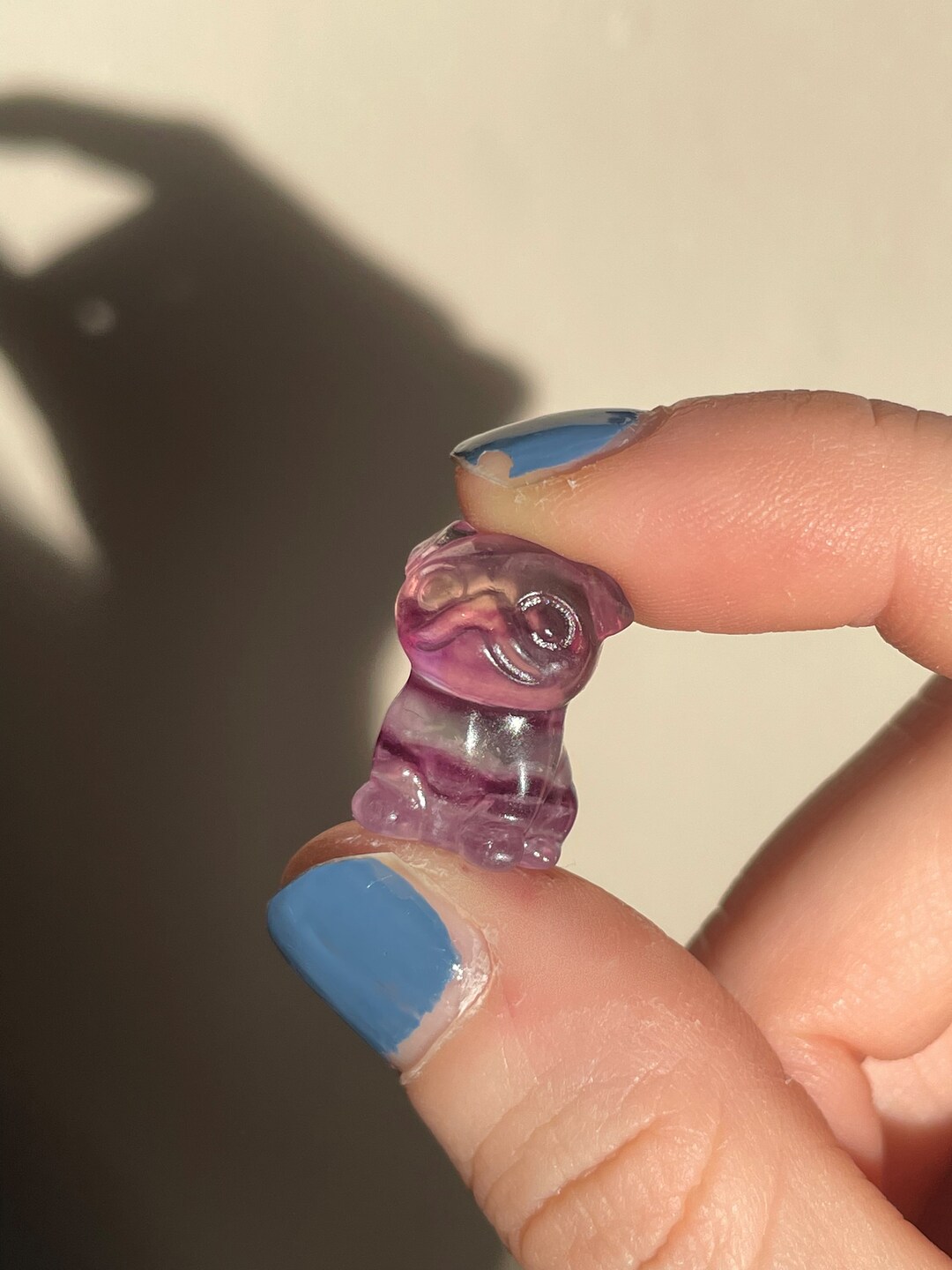MINI Fluorite Crystal Dog Carving Crystal Animal Carvings - Etsy