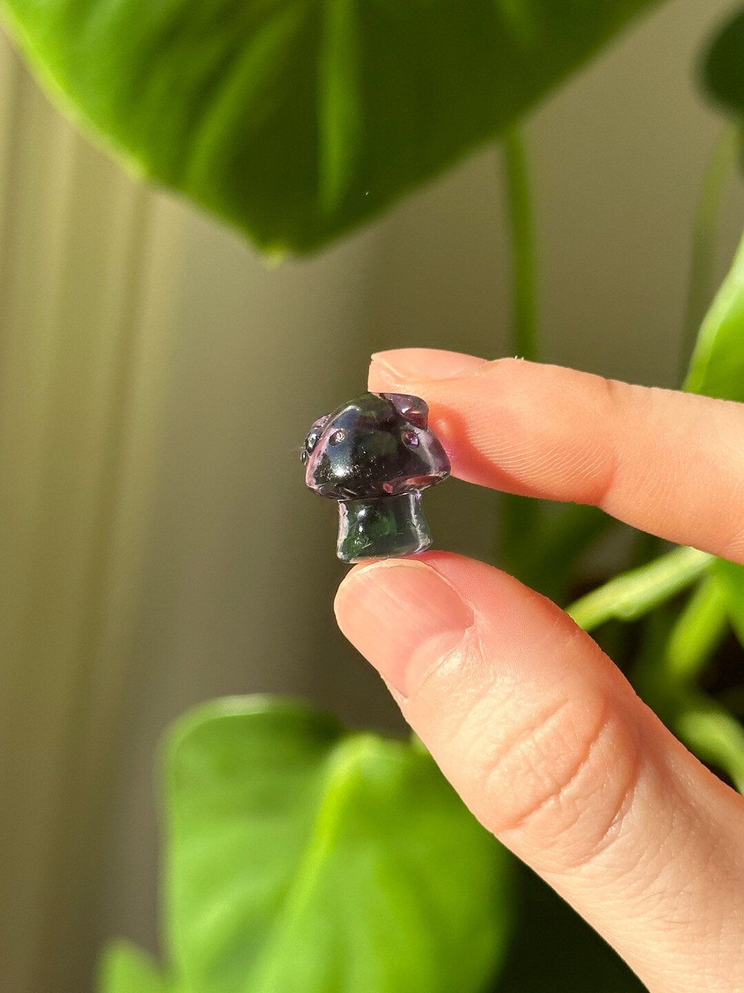 Cute Mushroom Crystal, Toadstool Crystal, Mini Fluorite Carving ...