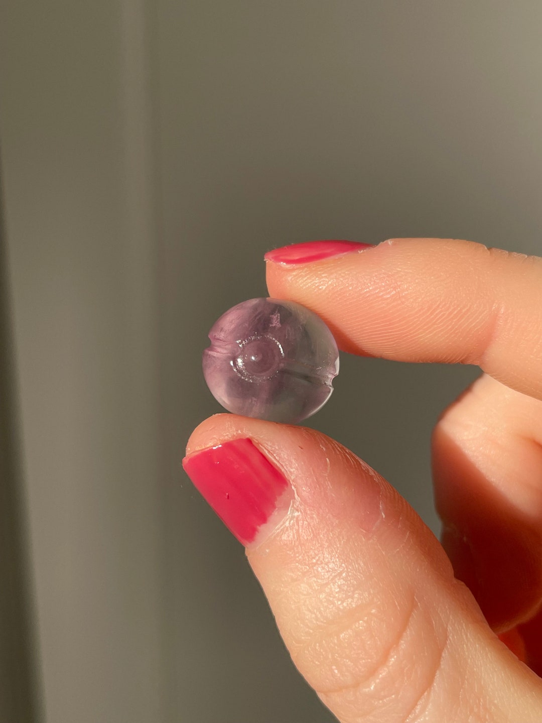 Mini Fluorite Pokeball, Crystal Poke Ball, Crystal Pokemon, Fluorite ...