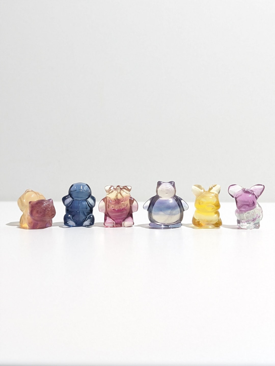Animal Pal Rainbow Fluorite Crystal Collection, Crystal Figures, Carved ...