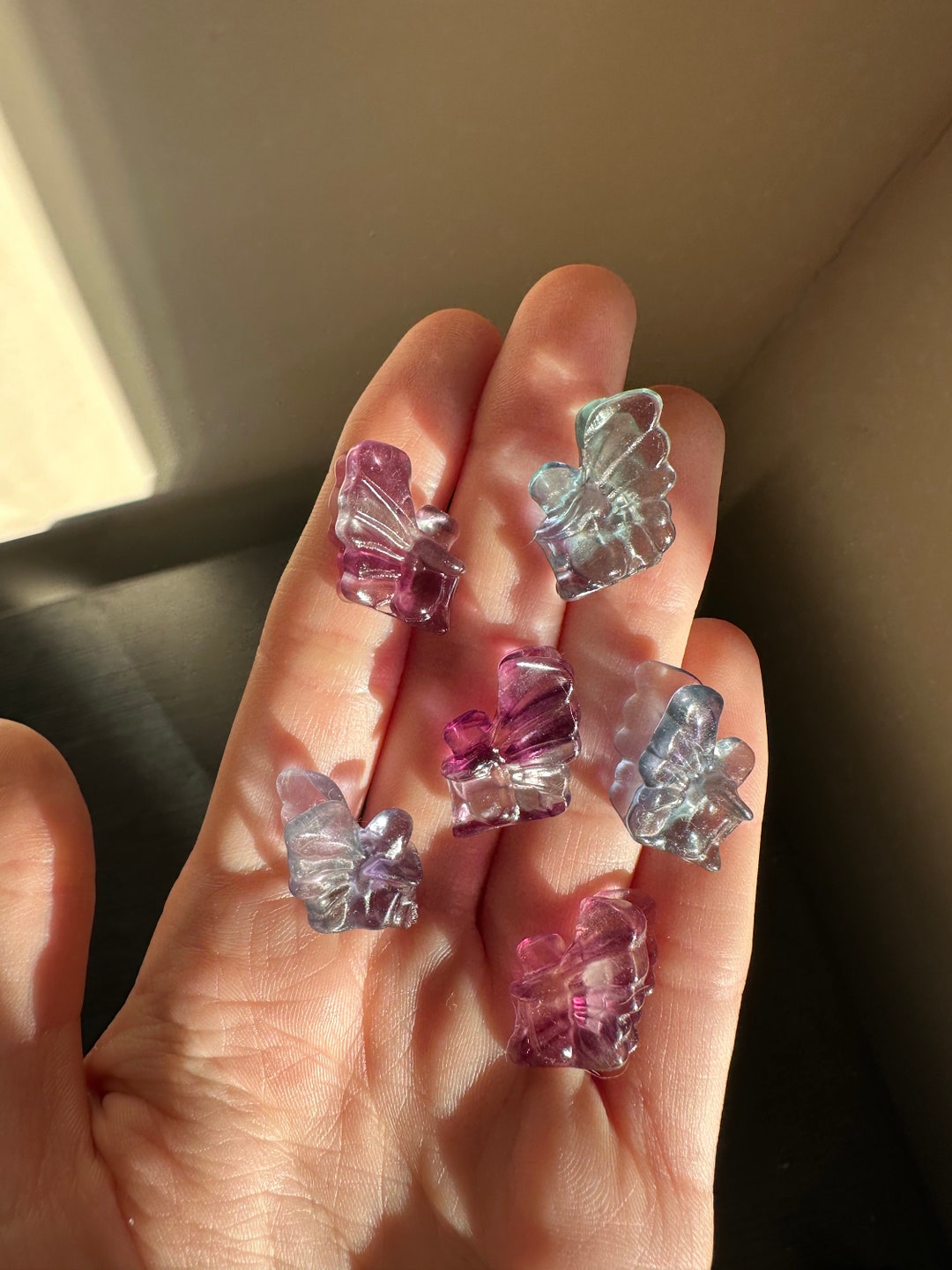 Cute Crystal Fairy, Mini Angel, Fluorite Angel, Crystal Fairy, Fluorite ...