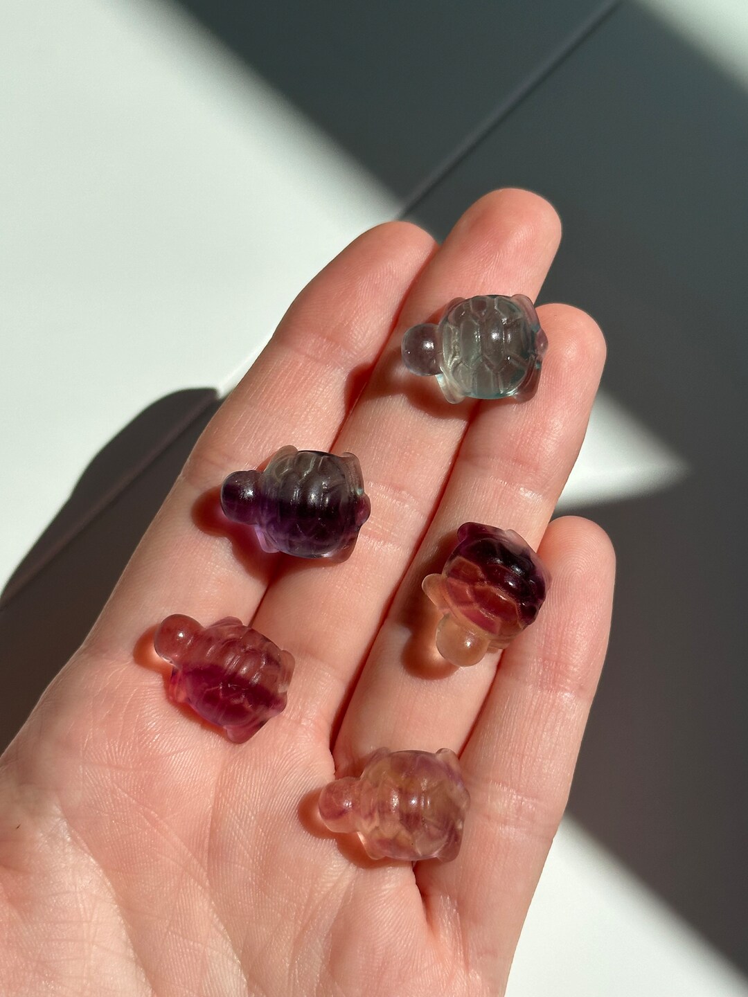 MINI Fluorite Turtle, Crystal Turtle, Mini Crystal, Cute Crystals, Cute ...