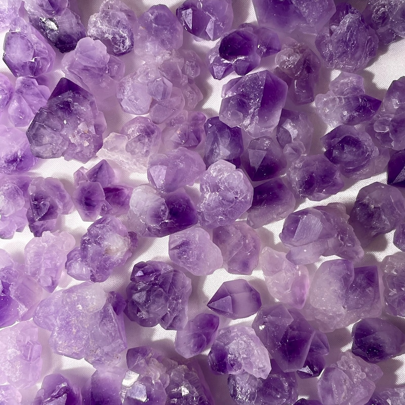 Small Amethyst Star Charms - Etsy UK