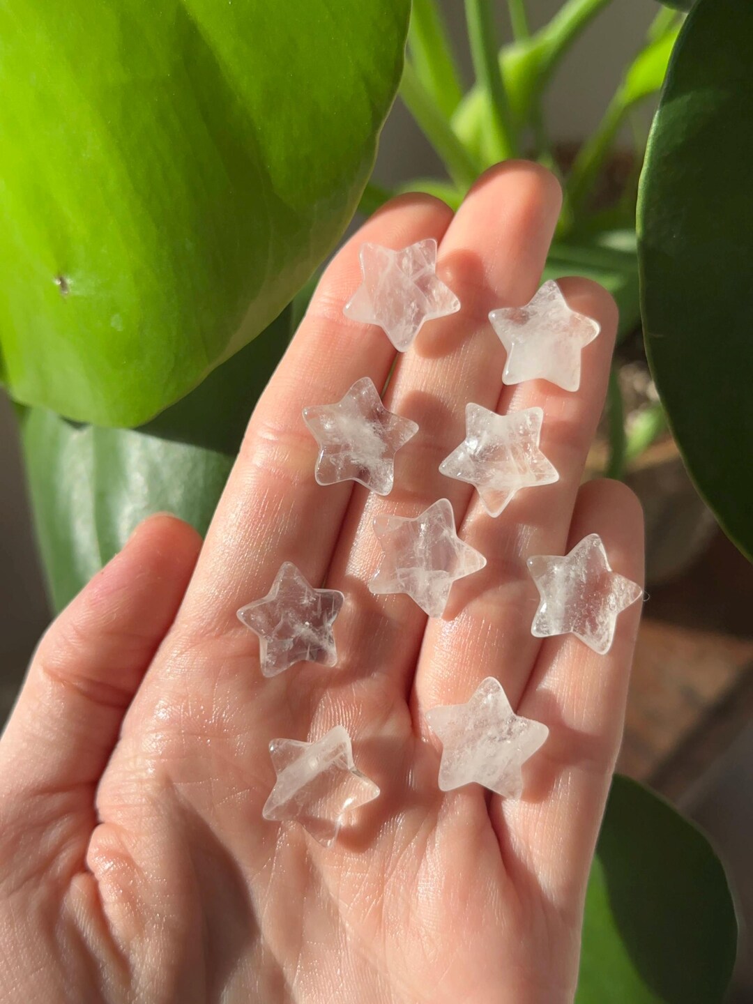 Clear Quartz Crystal Star, Crystal Star Carving, Crystal Carving ...